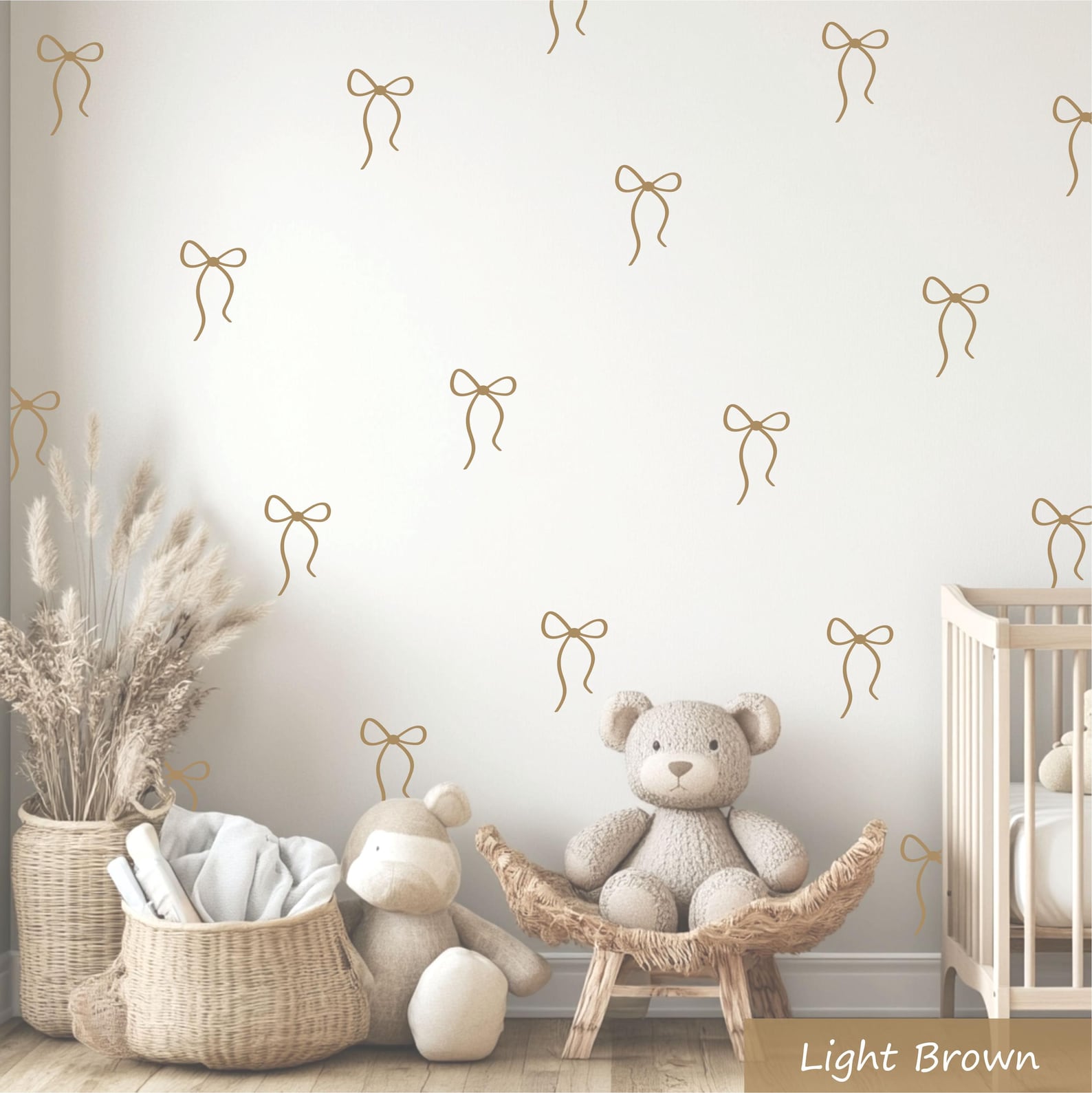 Bow Wall Decals / Kids Room Wall Art / Removable Stickers / Girl ...
