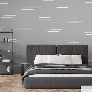 Large Line Wall Decals / Minimal Wall Decor / Removable Wall Stickers ...