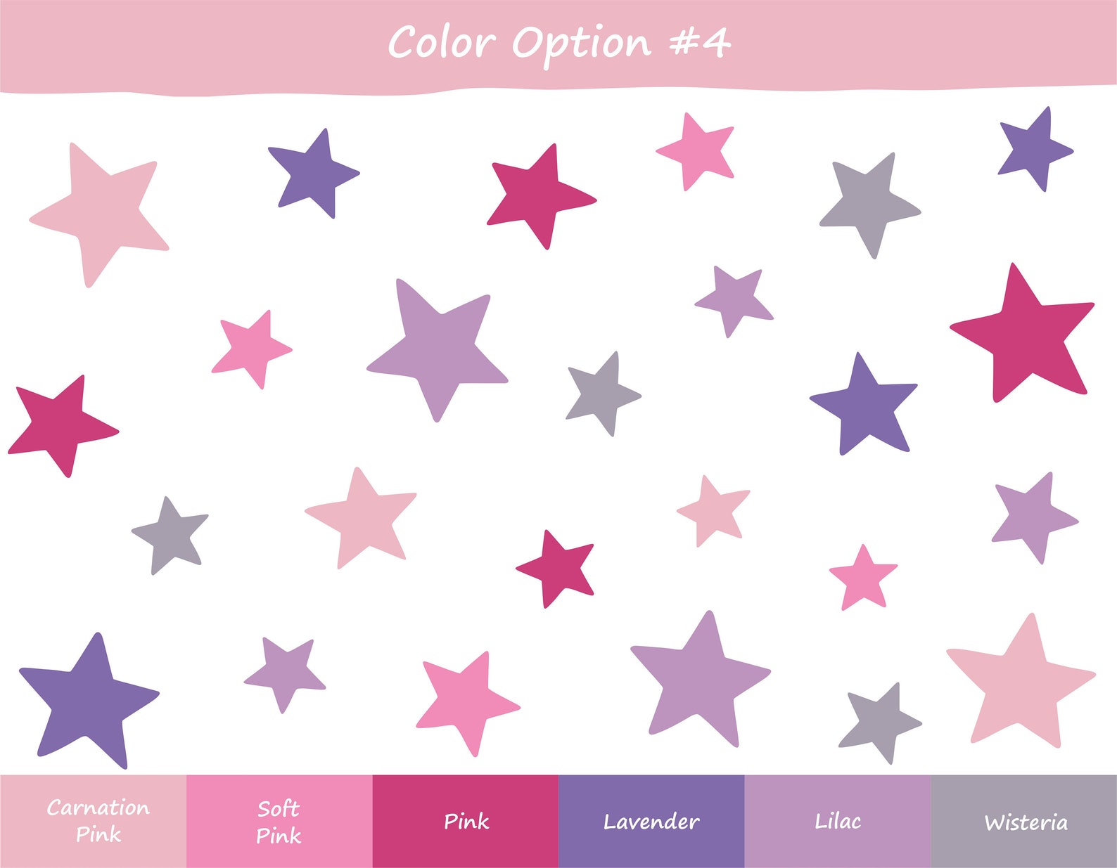 Star Wall Decals mixed Sizes /soft Edge Stars / Rainbow - Etsy