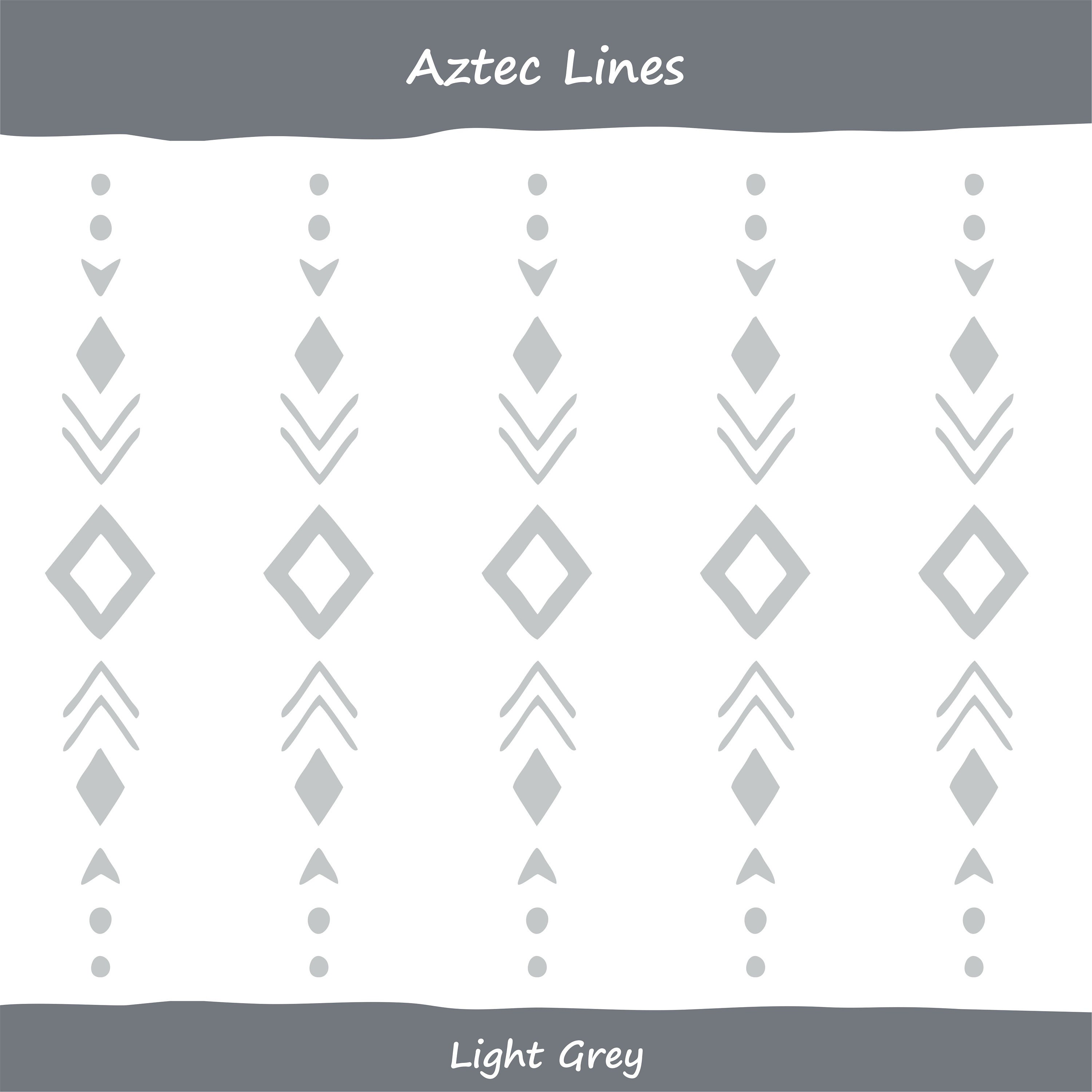 Aztec Line Wall Decals /tribal Pattern Decals / Modern Wall - Etsy