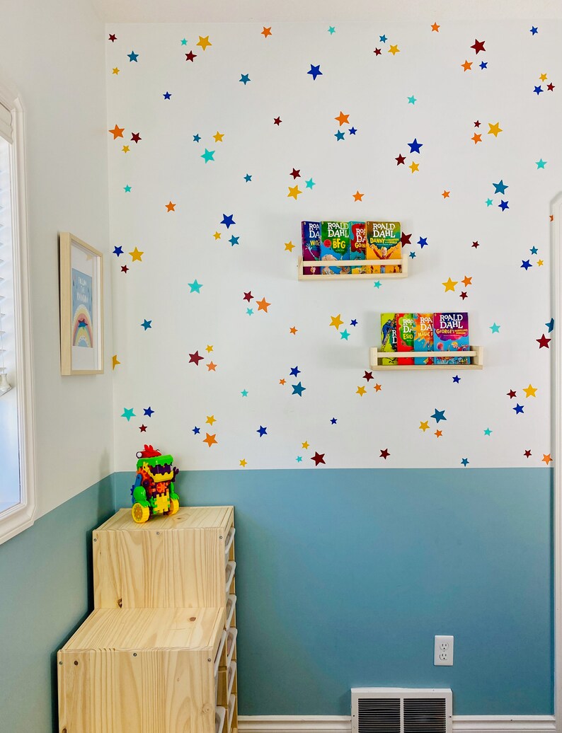 Star Wall Decals mixed Sizes /soft Edge Stars / Rainbow - Etsy