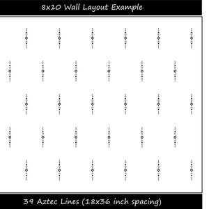 Aztec Line Wall Decals /tribal Pattern Decals / Modern Wall Art ...