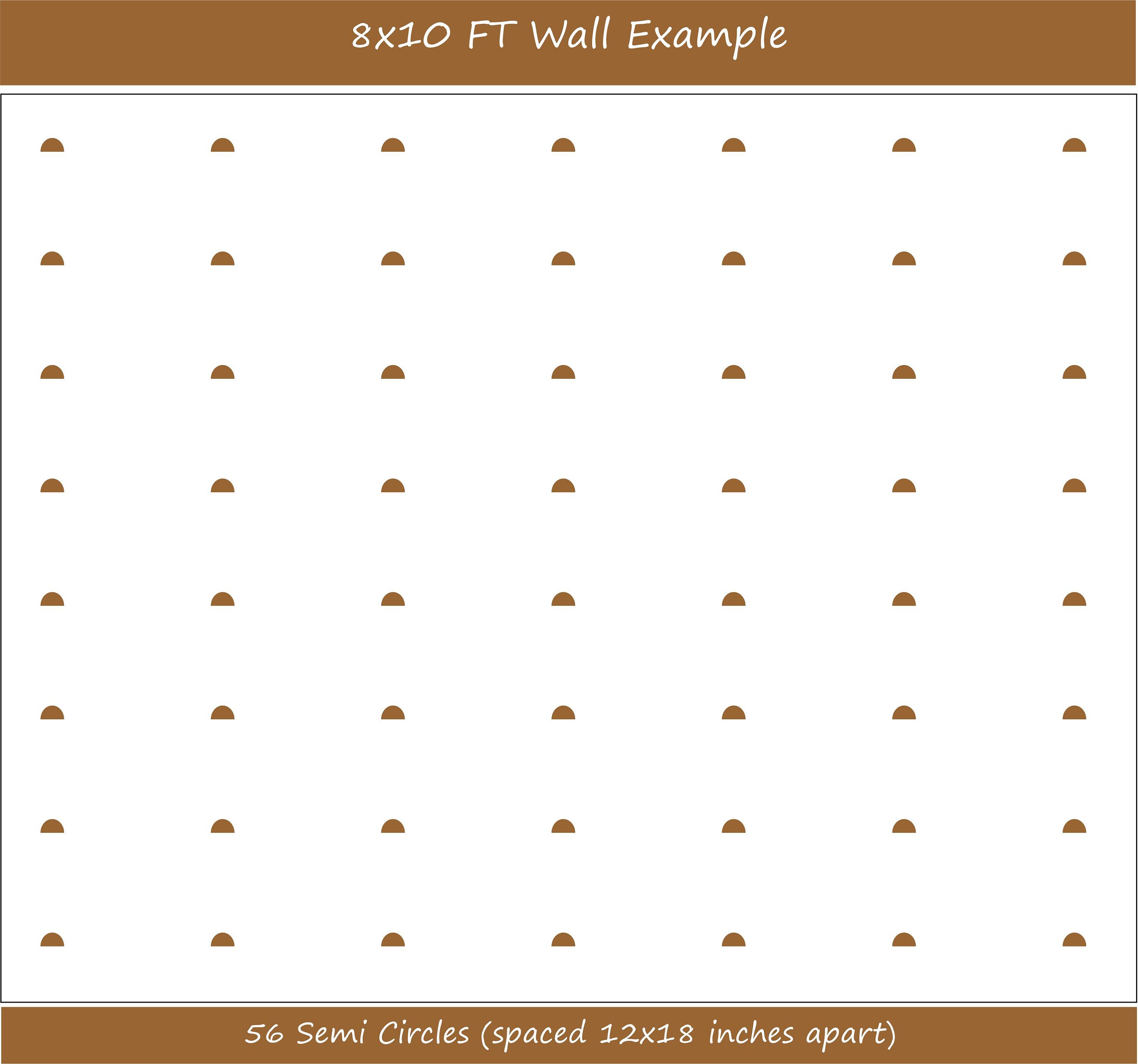 Semi-circle Wall Decals / Half Moon Wall Decals / Boho - Etsy Canada