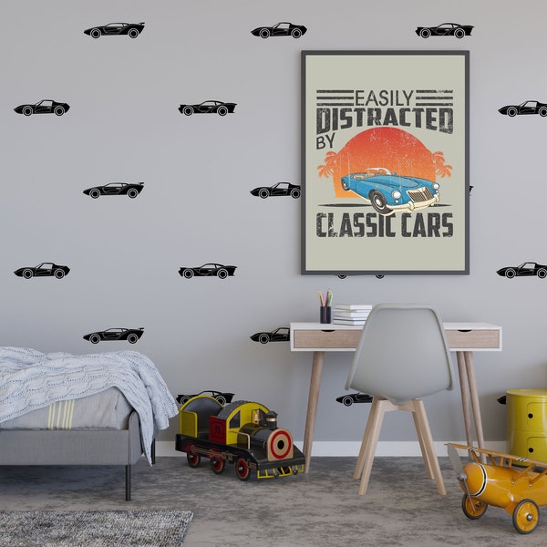 Car Decals for Wall Boys - Etsy