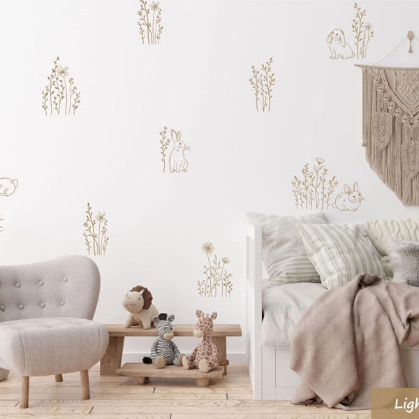 Bunny Wall Decal - Etsy