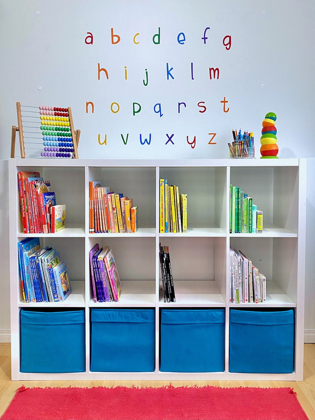 Alphabet Wall Decals /letter Wall Decals/ Colorful Playroom Removable ...