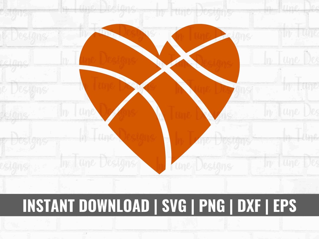 Basketball Svg, Basketball Love Svg, Basketball Heart Svg, Basketball ...