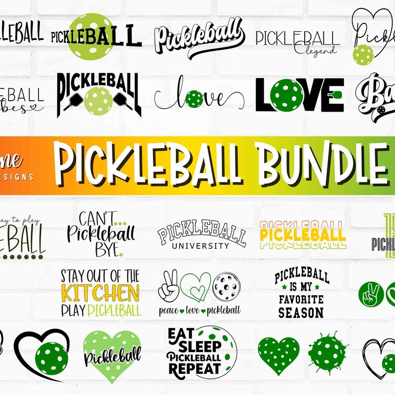 Pickleball Svg Bundle - Etsy