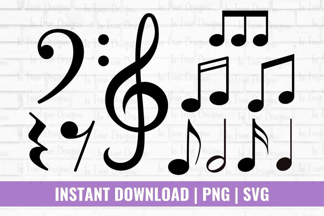 Music SVG, Music Note SVG Bundle, Music Notes Clipart, Music Symbols ...