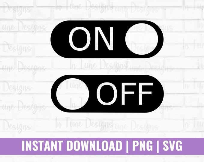 On off Switch Svg, on off Toggle Svg, Power Button Svg. Vector Cut File ...