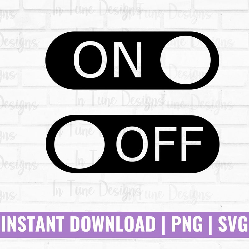 On off Switch Svg - Etsy