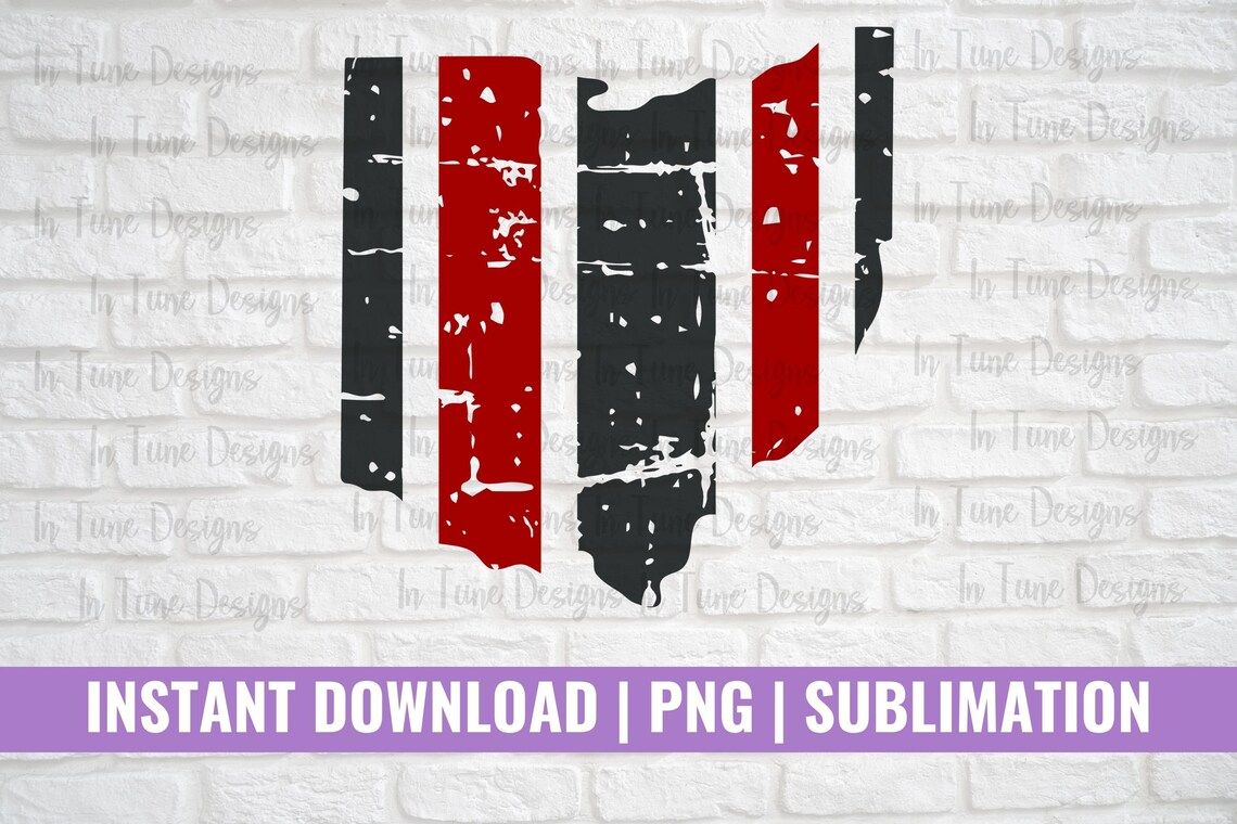 Striped Distressed Ohio Graphic State of Ohio PNG Ohio - Etsy