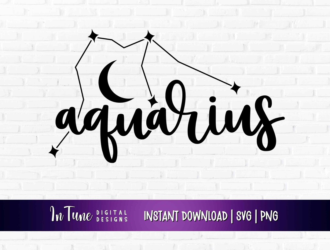 Aquarius Svg, Constellation Svg, Horoscope Svg, Astrology Sign Svg ...