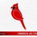 Cardinal Svg, Red Cardinal Bird Cut File, Ohio State Bird Svg, Cardinal ...