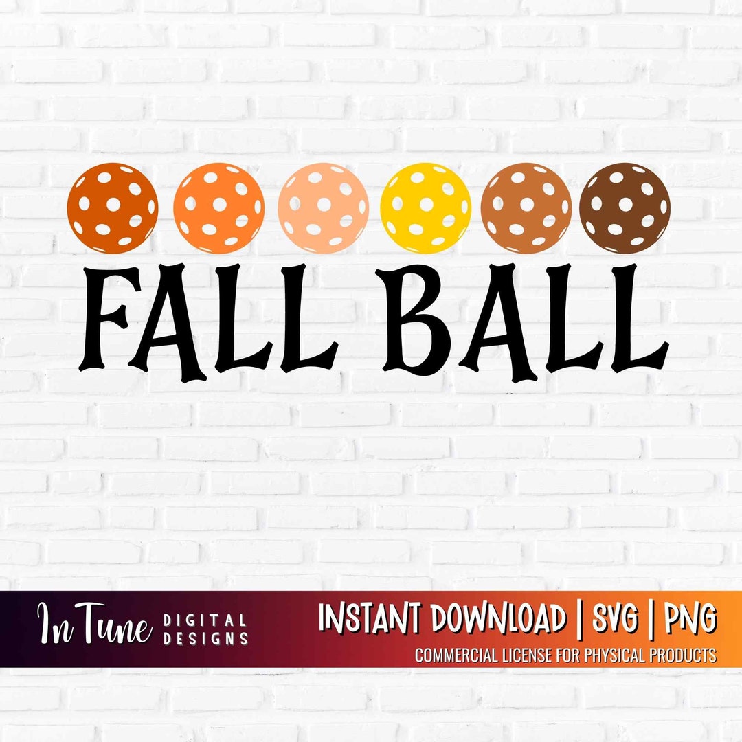 Halloween Pickleball SVG, Fall Pickleball Design for Crafters, Autumn ...
