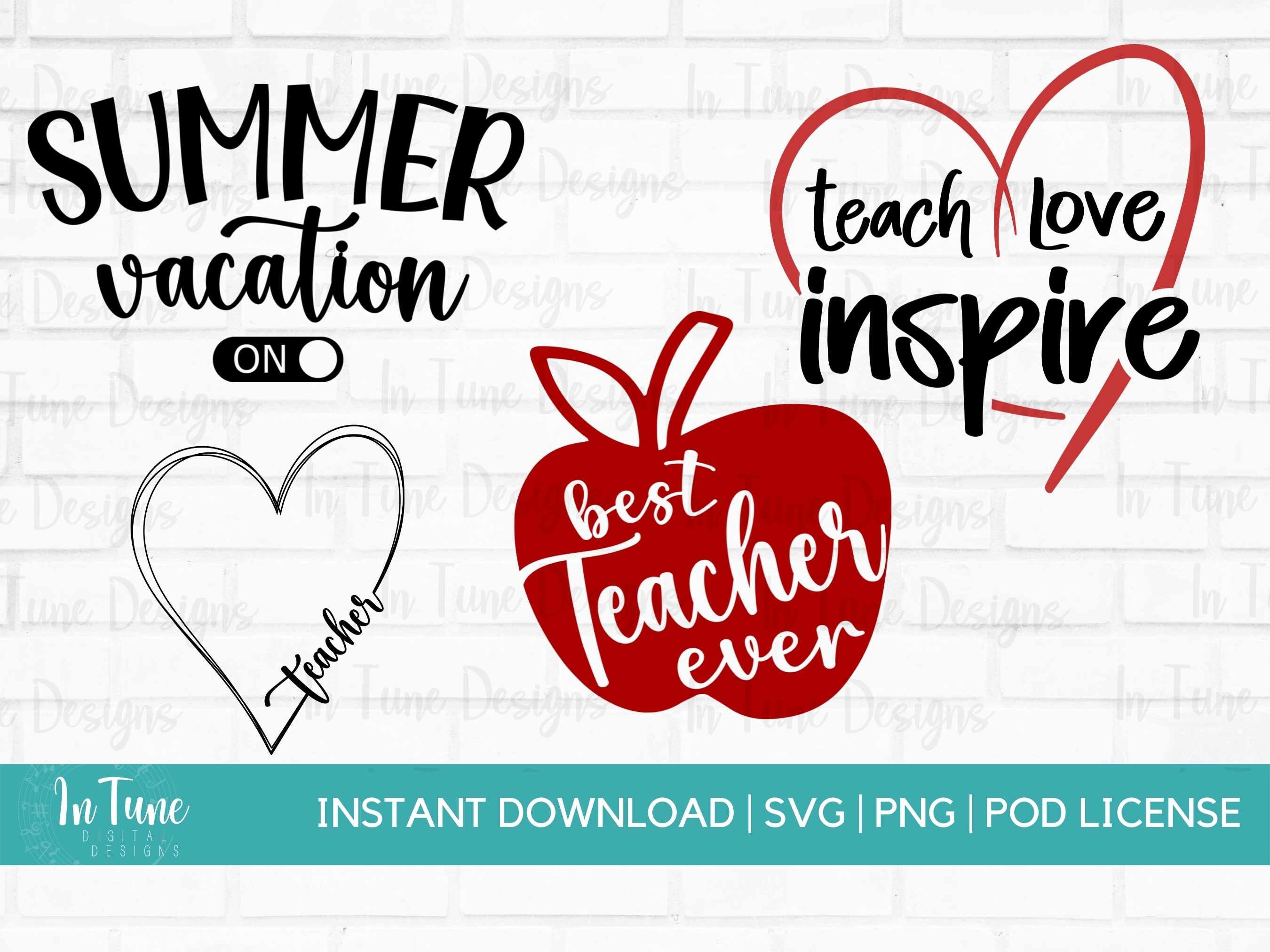 Best Teacher design bundle Teacher appreciation designs - Etsy France
