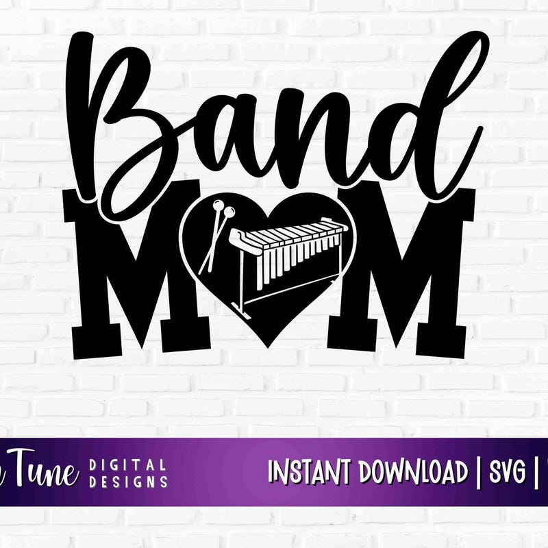 Band Mom Svg - Etsy