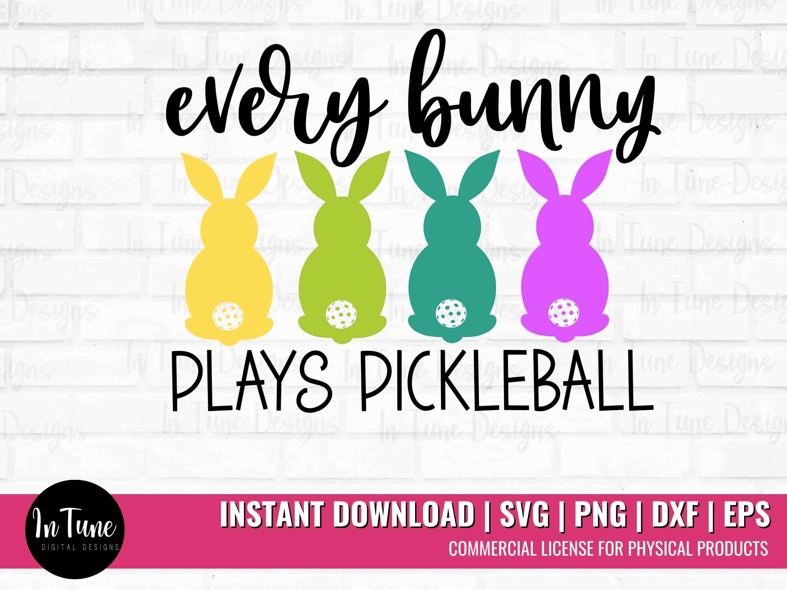 Pickleball Svg for Easter Designs for Shirt Pickleball PNG - Etsy