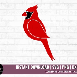 Cardinal Svg, Red Cardinal Bird Cut File, Ohio State Bird Svg, Cardinal ...