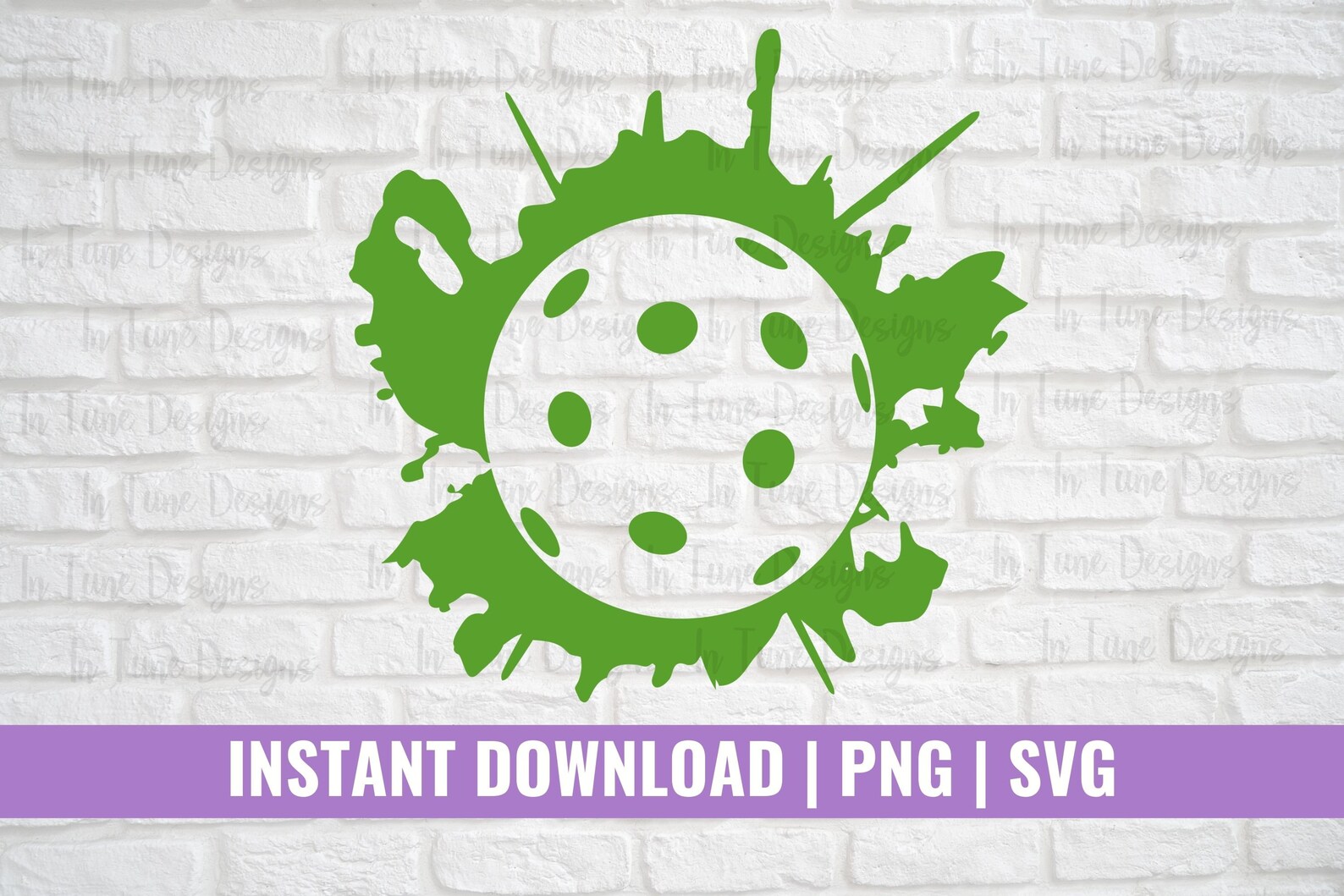 Pickleball Splatter Paint Svg, Pickleball Clipart, Pickleball Design ...