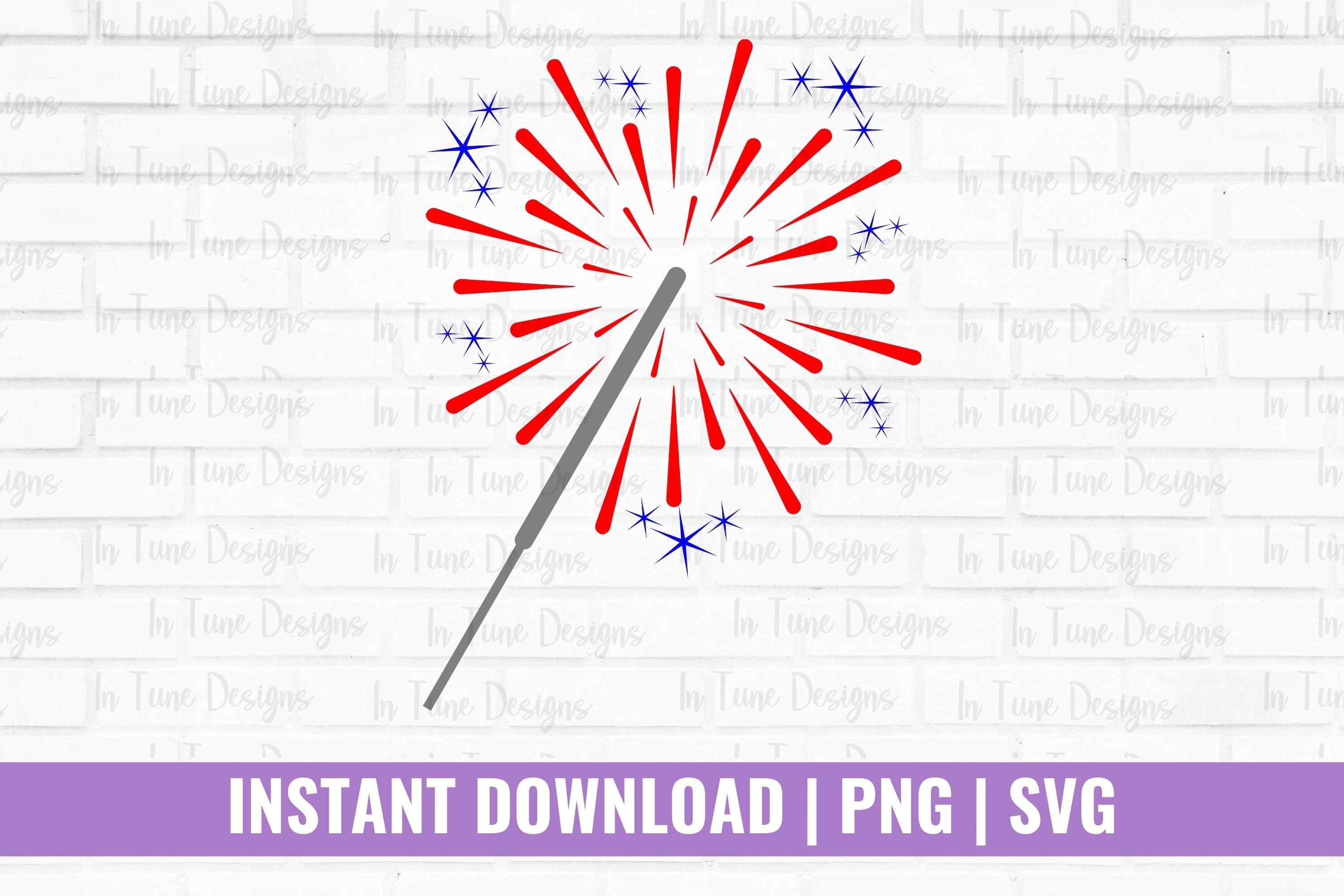 Sparkler Svg Patriotic Svg Fourth of July SVG 4th of July - Etsy