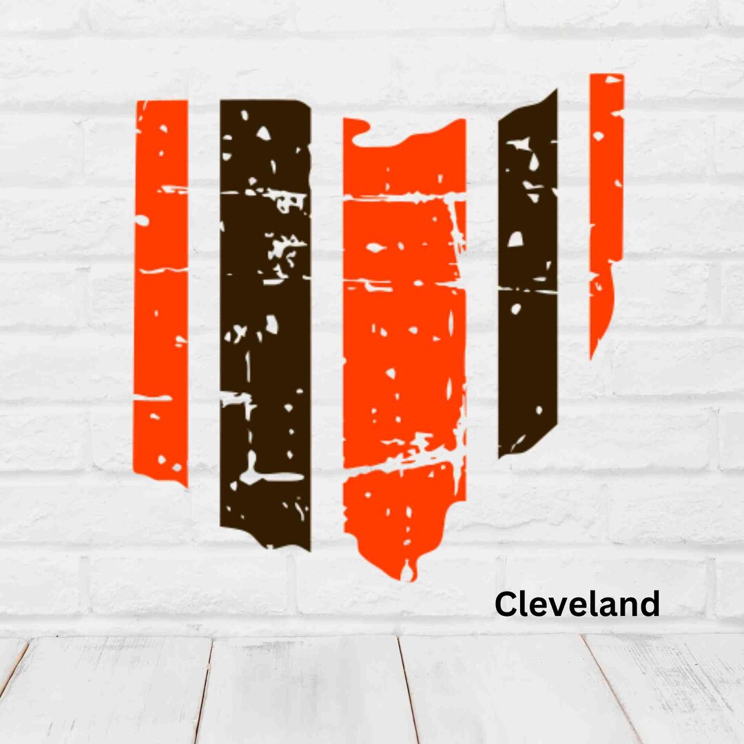 Ohio SVG Striped Distressed State Outline Cut File for Shirts Retro ...