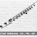 Flute Design for Shirt, Flute Svg for Cricut, Flute Keywork Design ...