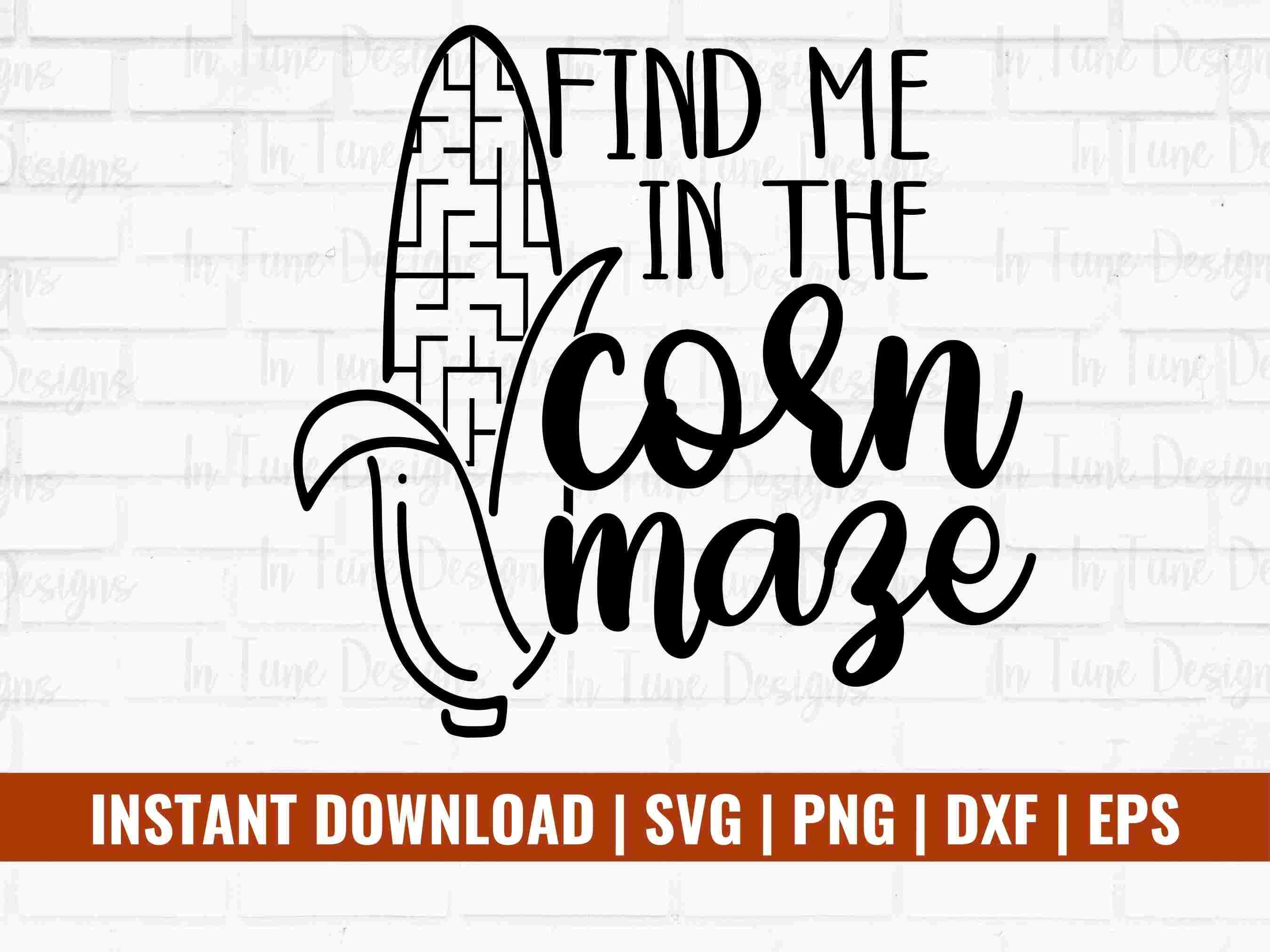 Corn Maze Svg Designs Corn Maze Shirt Fall Svg Cut File - Etsy