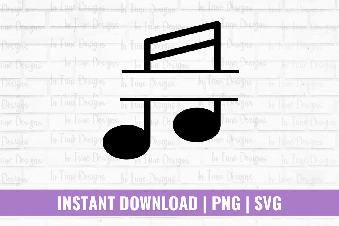 Music Monogram Svg Music Notes Frame Svg Music Notes SVG - Etsy