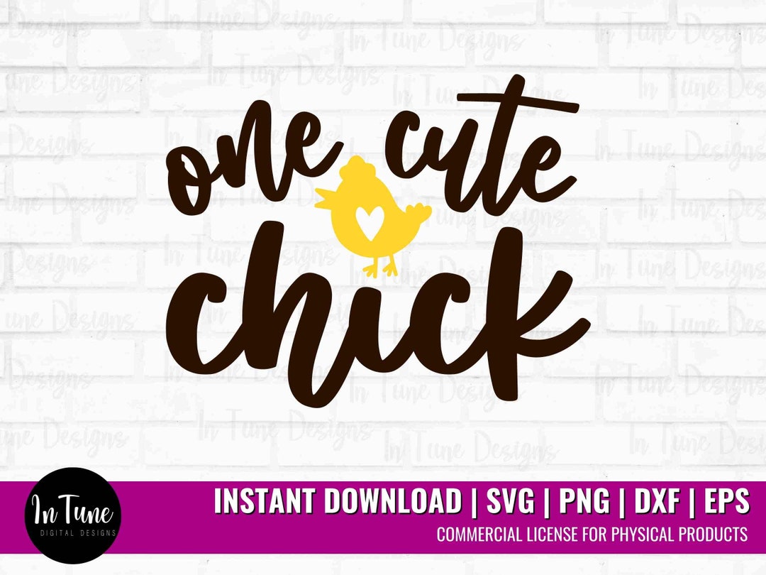Easter Svg for Cricut, One Cute Chick Svg Design for Shirt, Spring ...