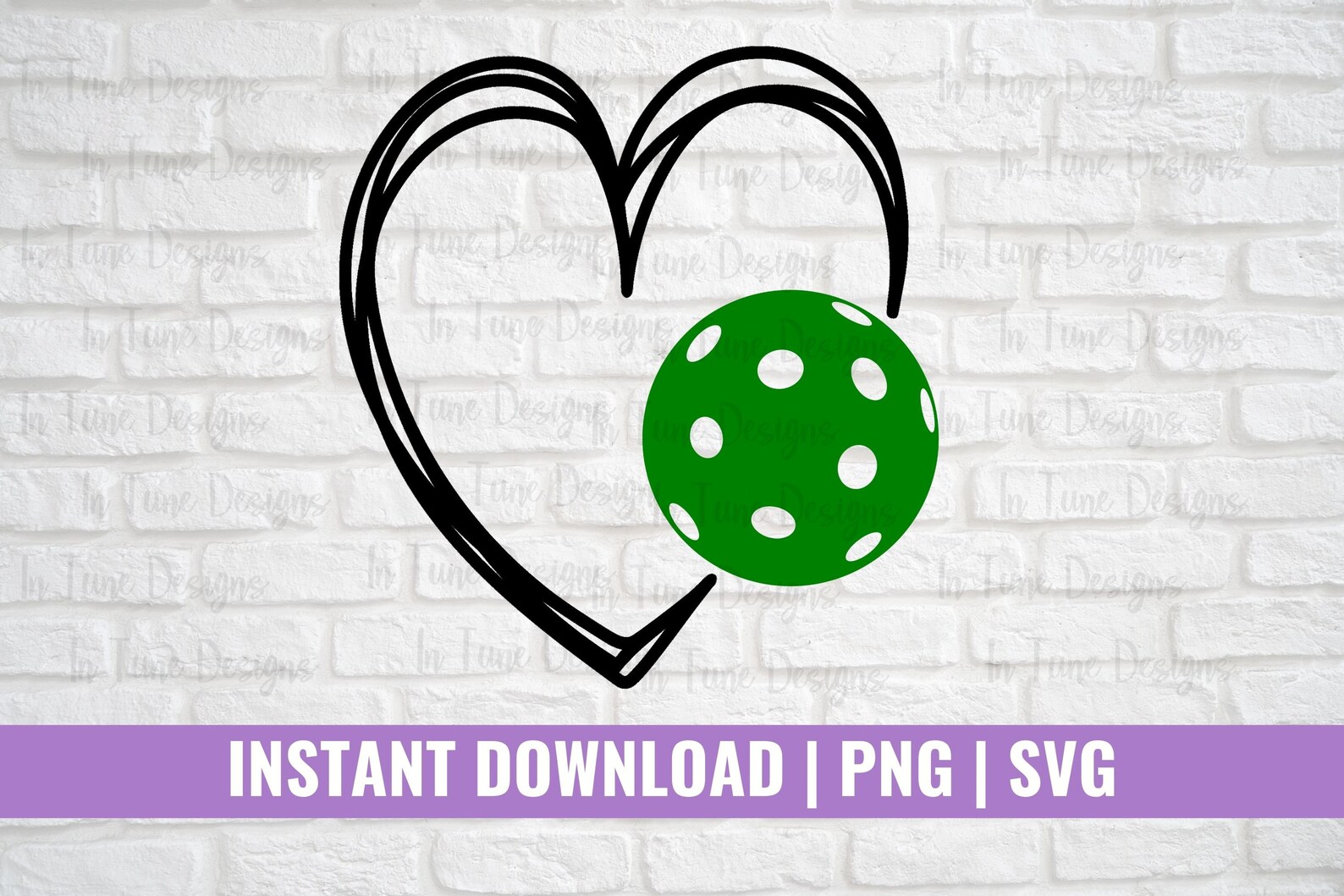 Pickleball Svg Pickleball Heart Svg Pickleball Png Love | Etsy