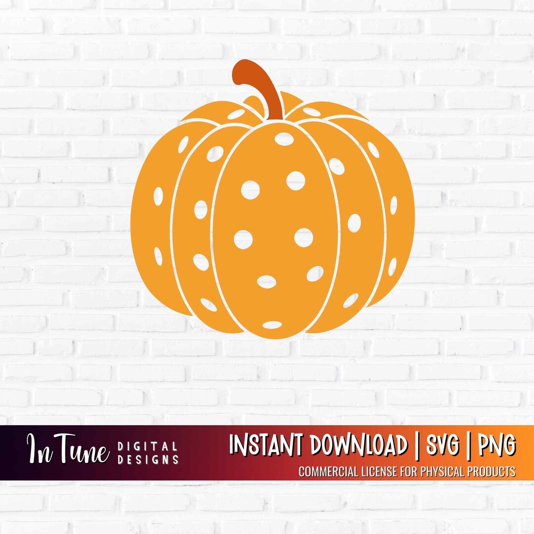 Halloween Pickleball SVG, Fall Pickleball Design for Crafters, Autumn ...