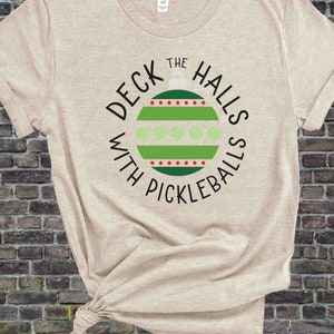 Christmas Pickleball Svg Bundle for Shirts, Xmas Pickleball Svg ...