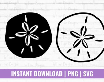 shell cut file Sand dollar SVG eps DXF Cutting File beach cutting file ...