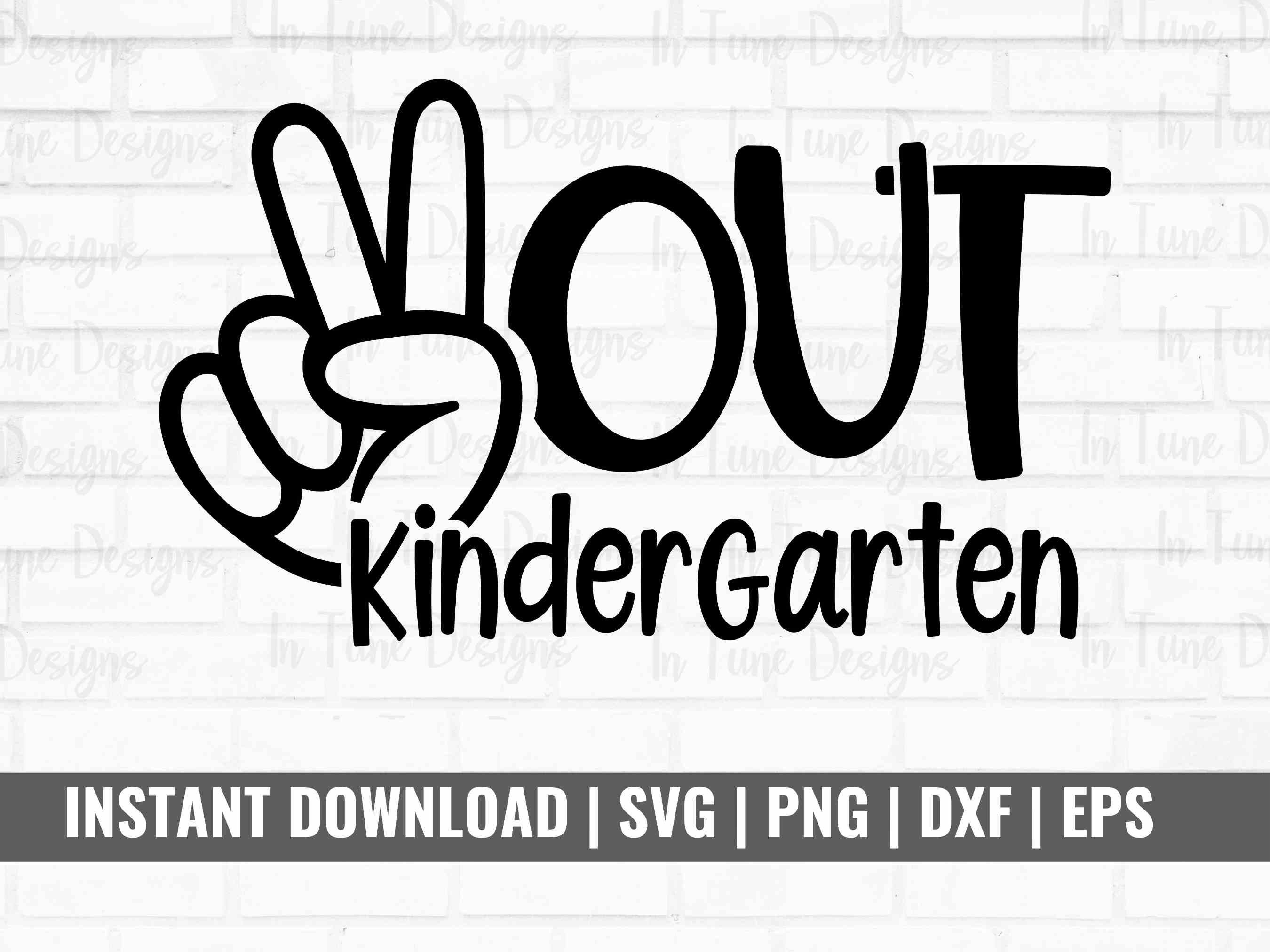 Peace Out Kindergarten Svg Last Day of School PNG - Etsy