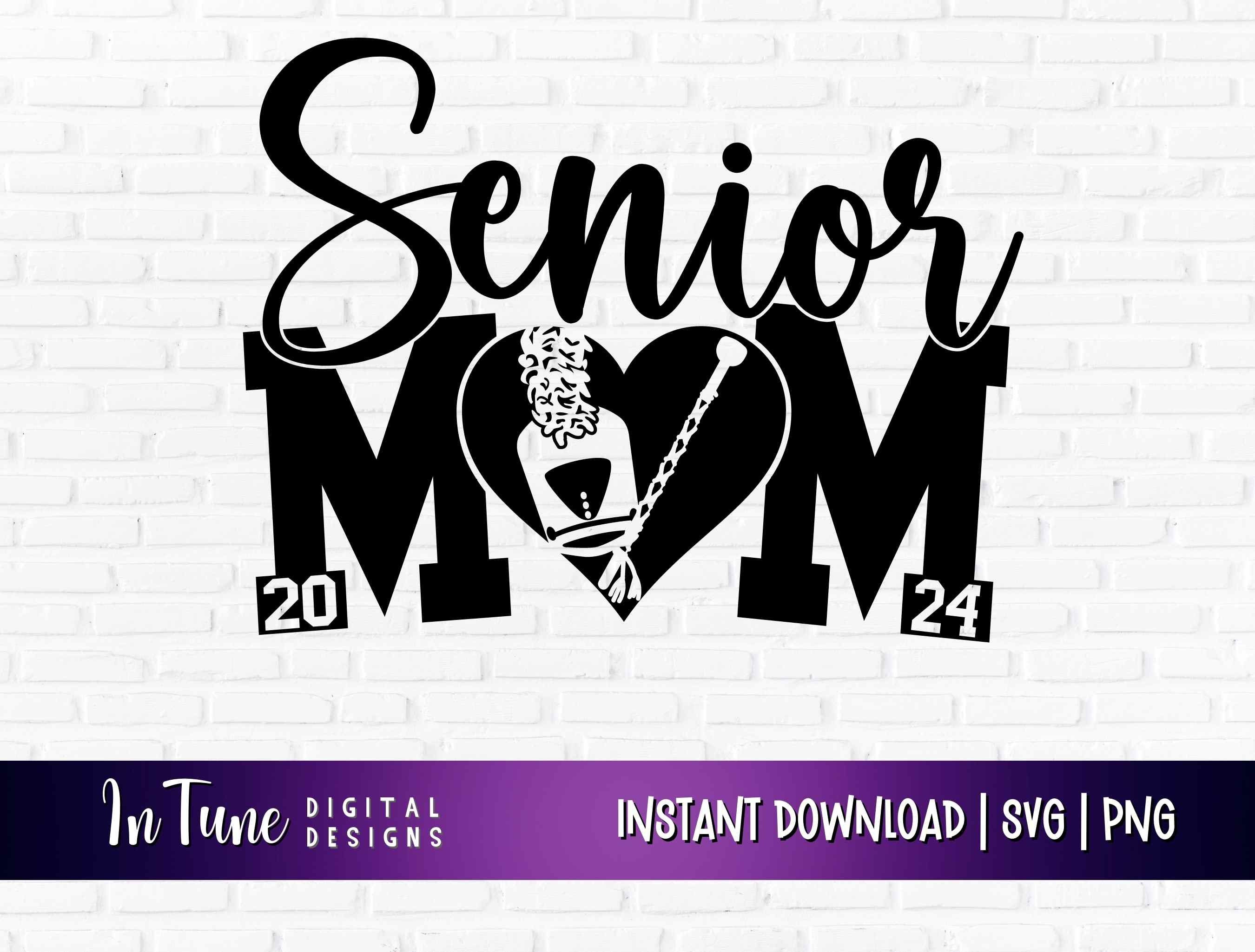Senior Mom Drum Major Svg Class of 2024 Mom Svg Marching - Etsy