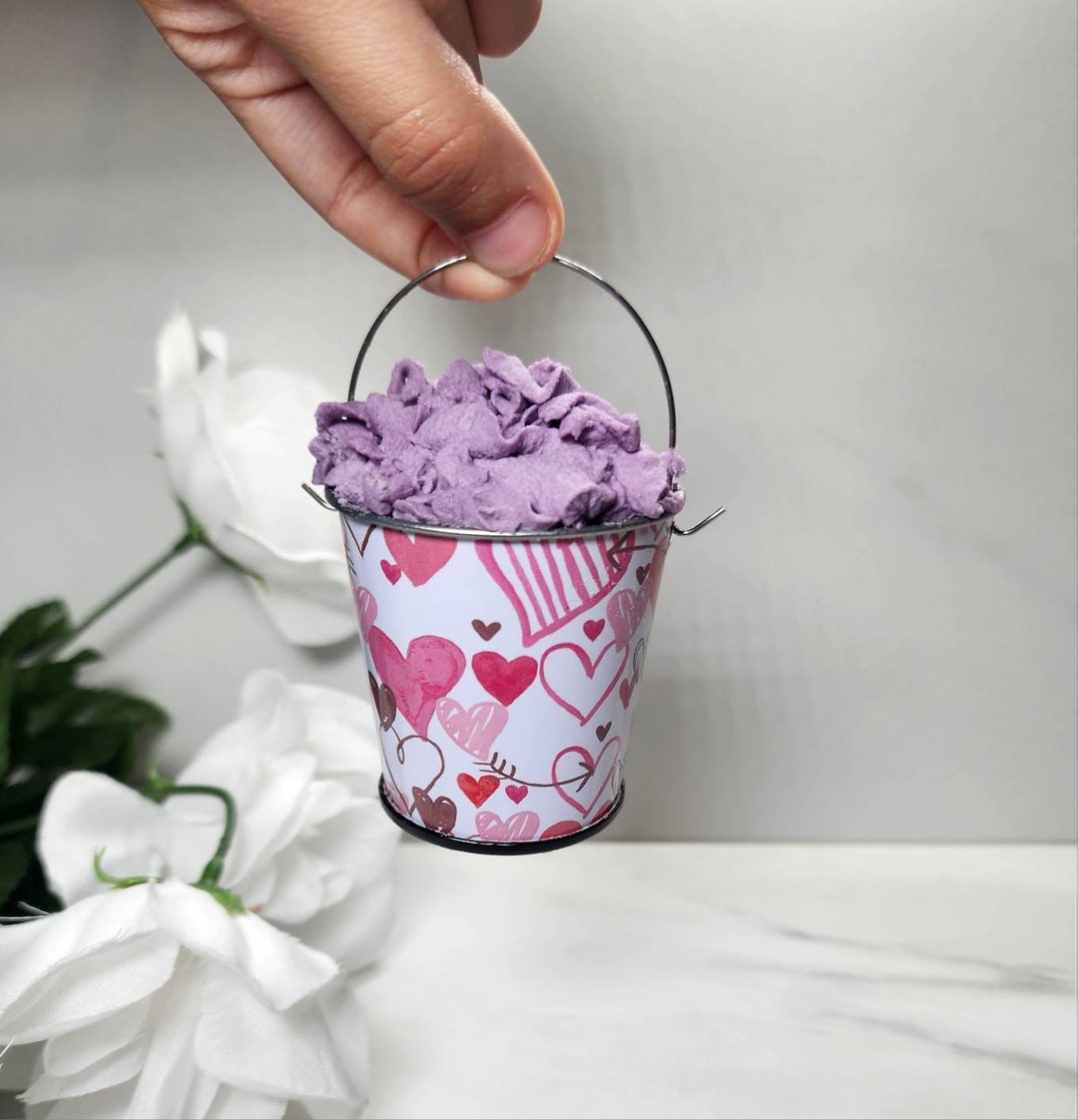 Mini Valentine Bath Bomb Pail, Bubble Bath Pail, Bucket Pail, Bath Fizz ...