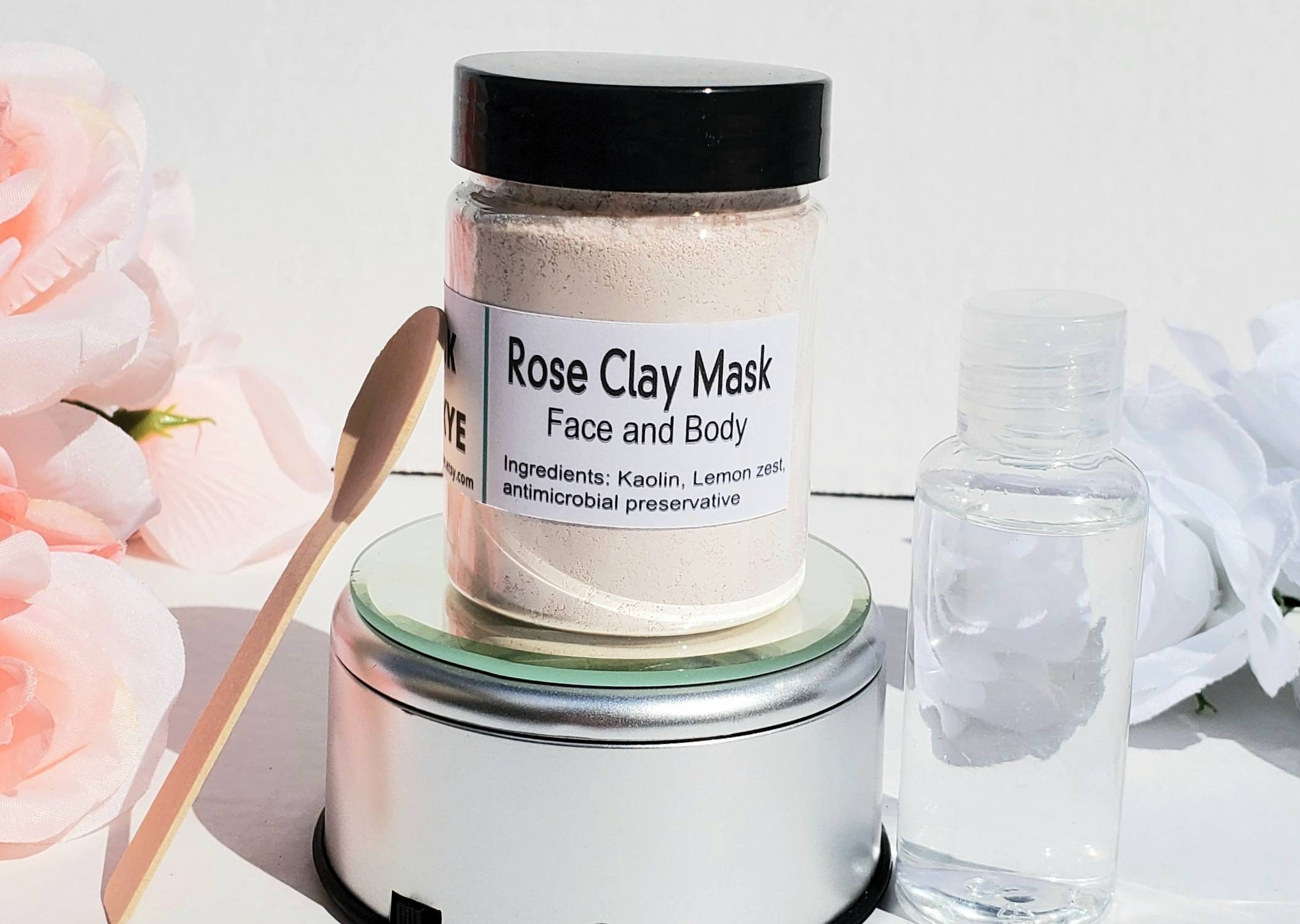 Rose Clay Mask Calming Face Mask Clay Mask Kaolin Clay | Etsy
