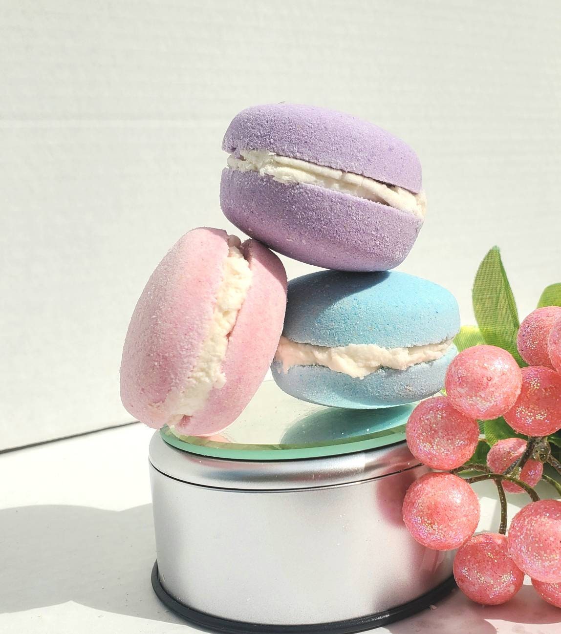 Macaron Bath Bombs Macaron Shaped Bath Bomb With Bubble Bath - Etsy