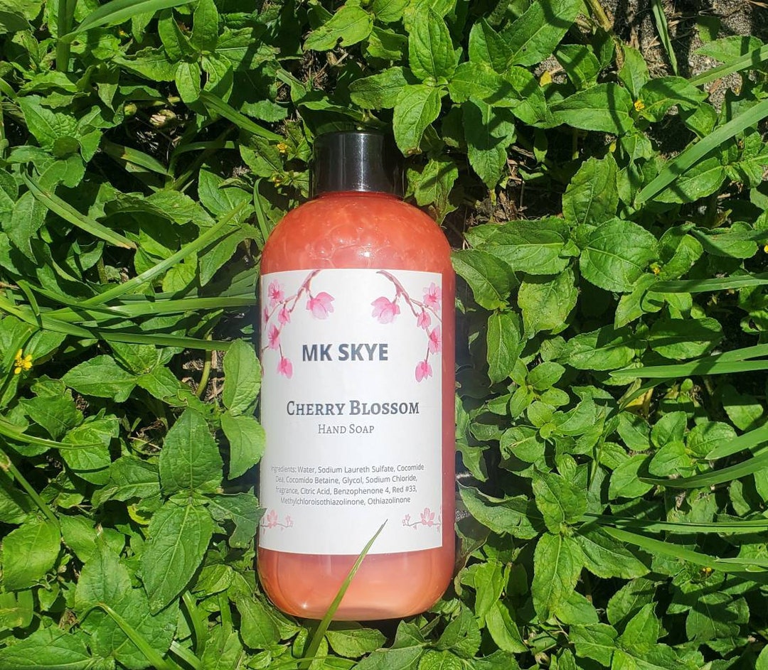 Liquid Hand Soap - Cherry Blossom Soap- Moisturizing Hand Soap- Hand ...