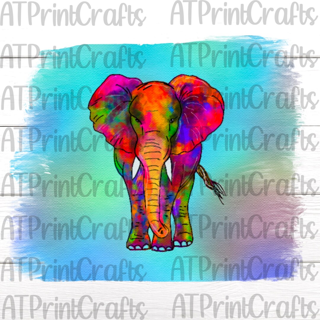 Png Elephfant Sublimation Design Digital Download Sublimation Graphics ...