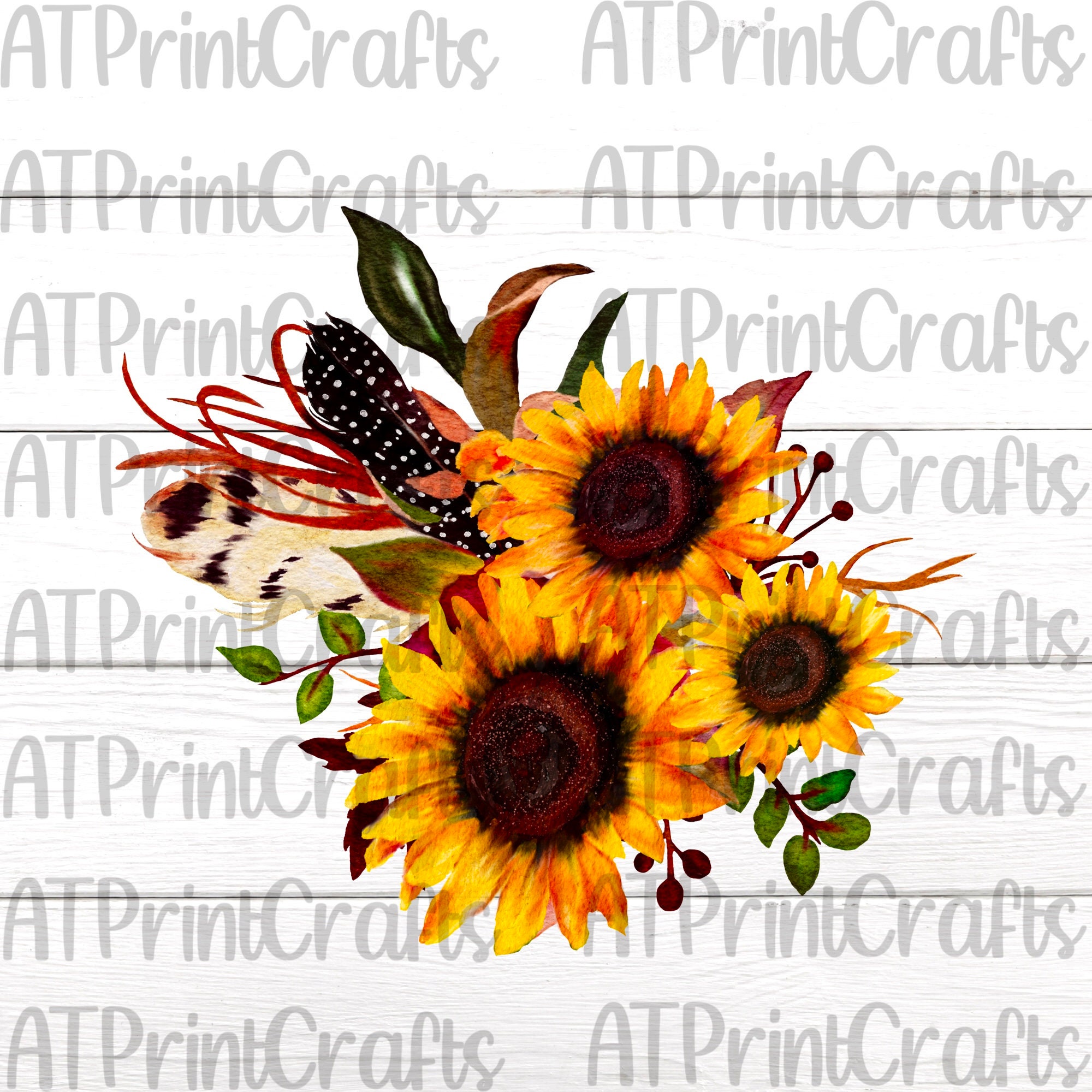 Png sunflower sublimation design digital download sublimation | Etsy