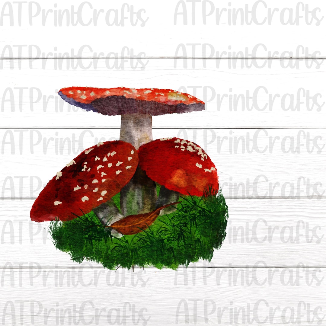 Mushroom Sublimation Design Digital Download Sublimation Graphics Png ...