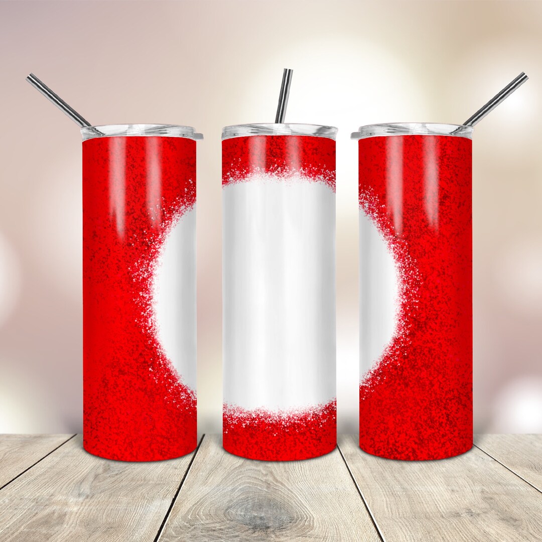 20 Oz Skinny Tumbler Png Red White Drop Wrap Tapered Straight Template ...