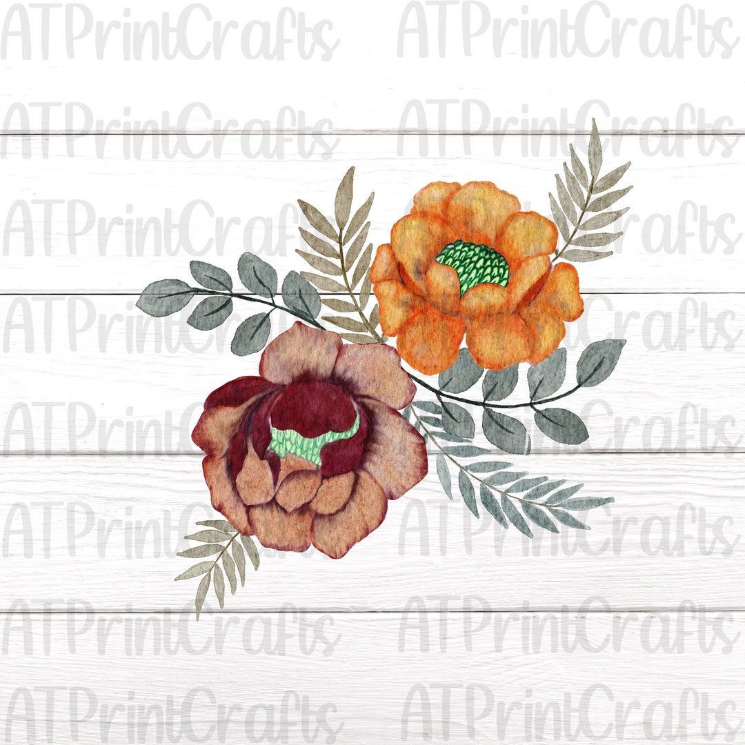 Bouquet Flower Sublimation Design Digital Download Sublimation Graphics ...