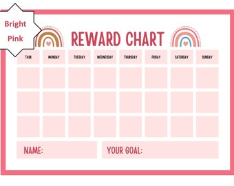 Colour Reward Chart - Etsy