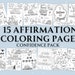 Printable Coloring Pages for Kids, Affirmation Cards, Positivity ...