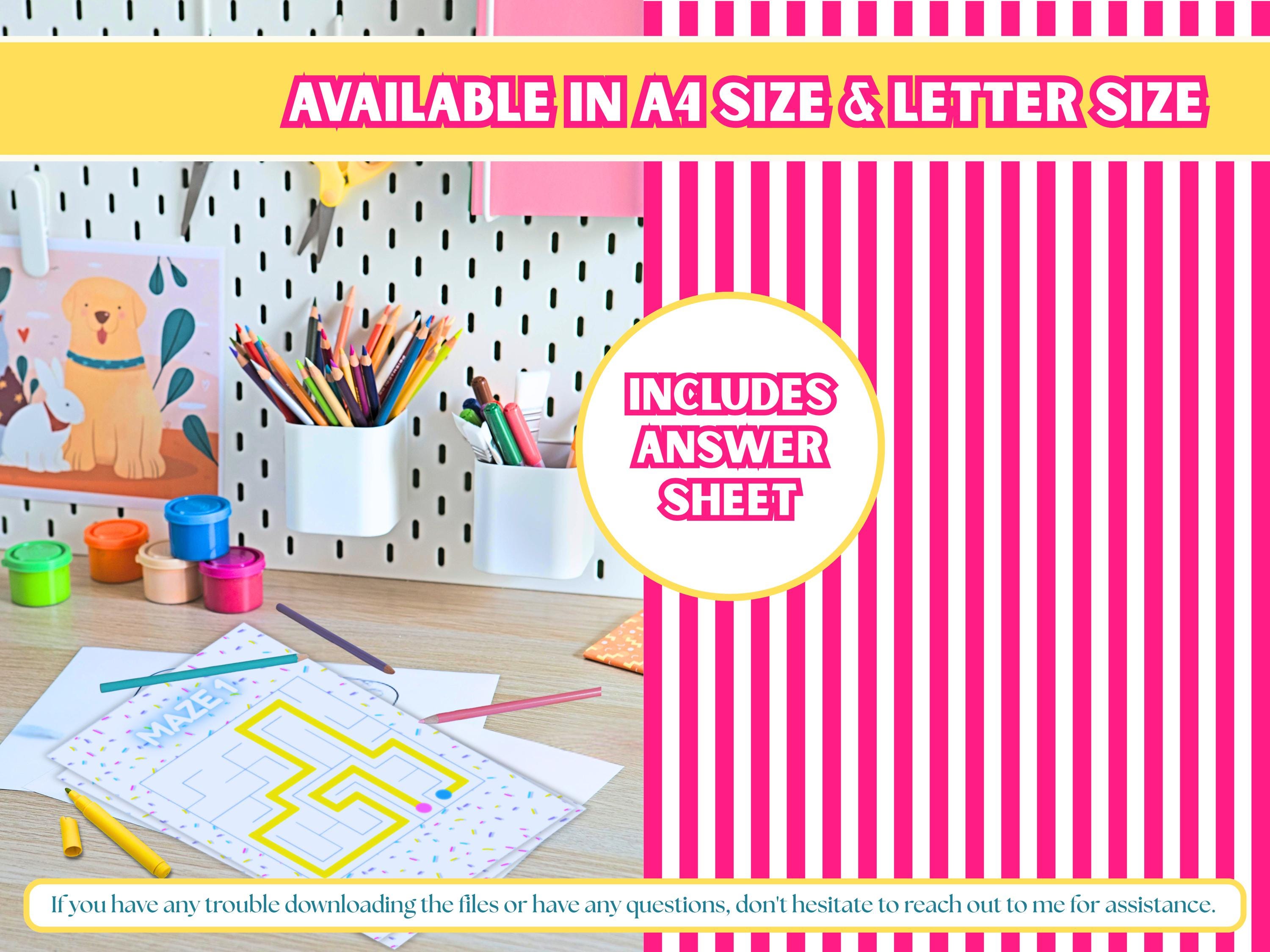 Printable Maze for Kids, Maze Activity, Fun Maze Printable, Maze ...