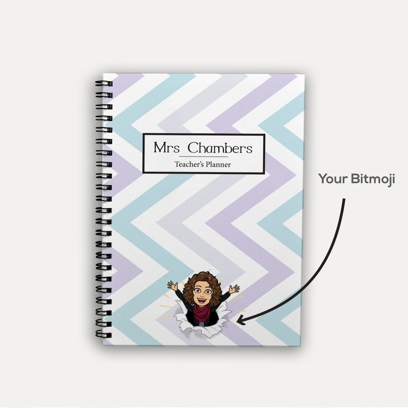 Personalised Bitmoji Lesson Planner Teacher Planner School | Etsy