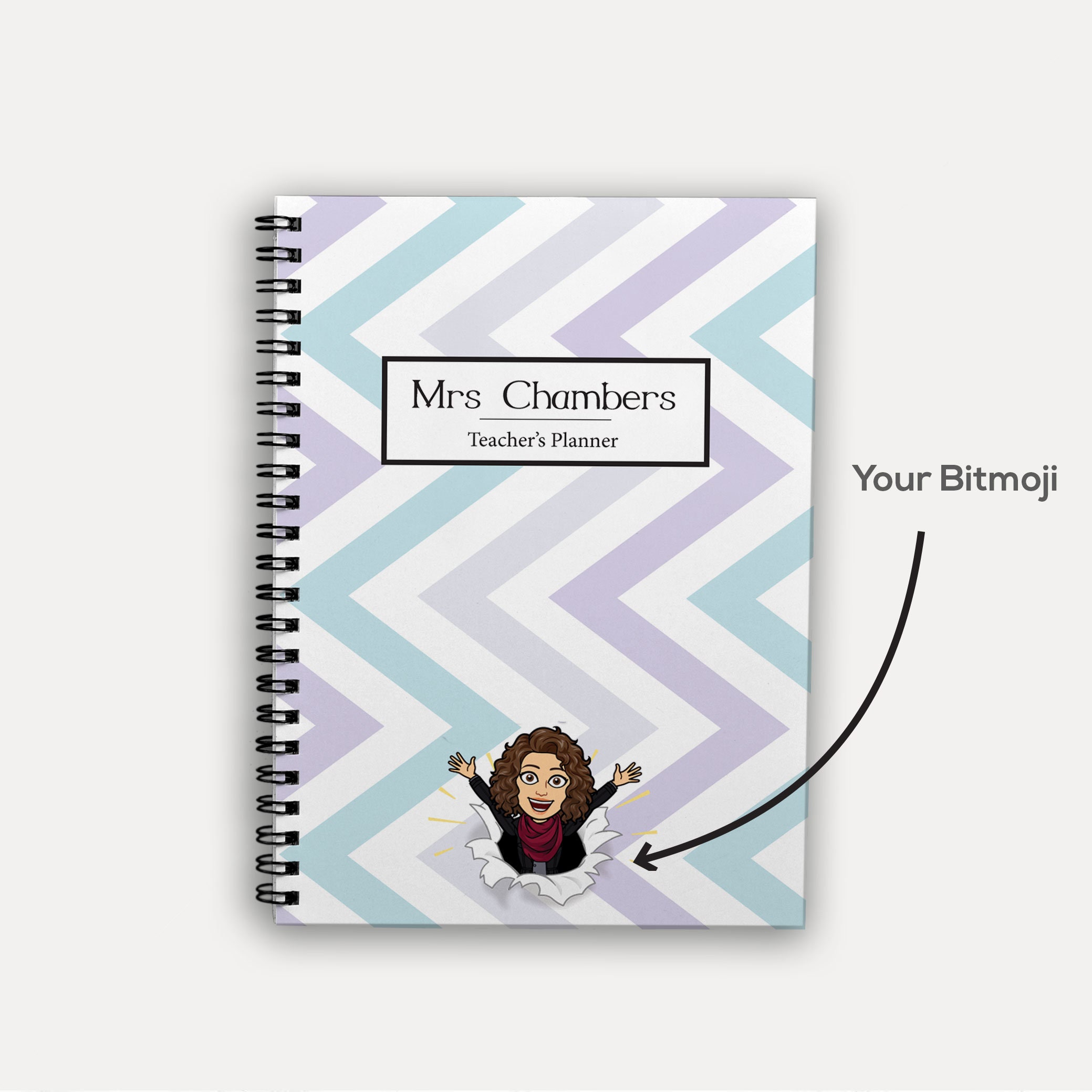 Personalised Bitmoji Lesson Planner Teacher Planner School | Etsy